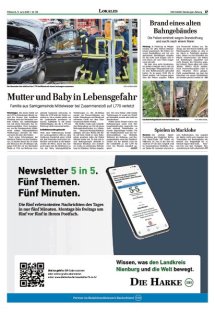 DIE HARKE vom 11.06.2025 | DIE HARKE - Nienburger Tageszeitung seit 1871