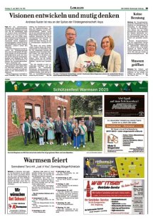 DIE HARKE vom 11.07.2025 | DIE HARKE - Nienburger Tageszeitung seit 1871