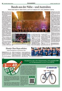 DIE HARKE vom 02.08.2025 | DIE HARKE - Nienburger Tageszeitung seit 1871